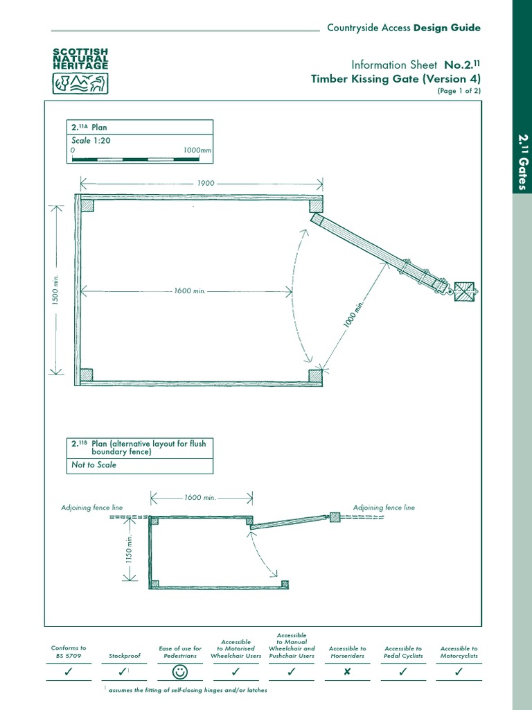 Information Sheet No.2. Timber Kissing Gate (Version 4) : Countryside ...