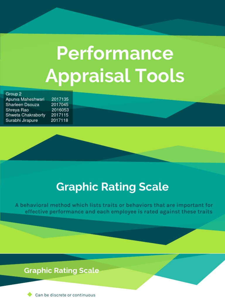 Graphic Rating Scale and Checklist | Performance Appraisal | Applied ...