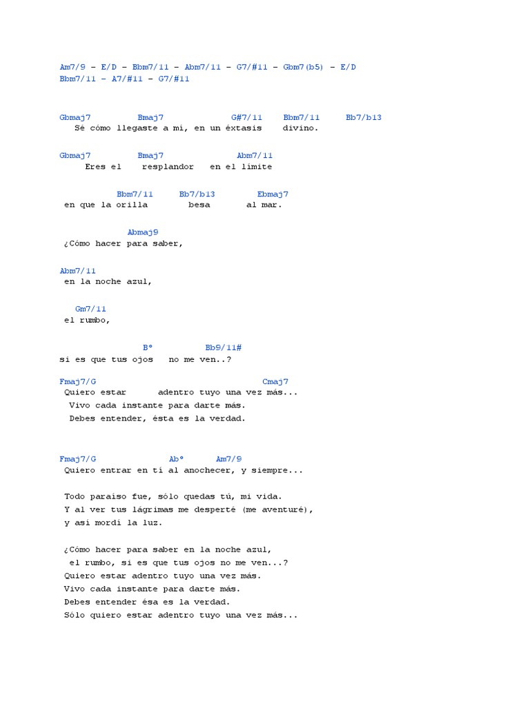 Adentro Tuyo (Spinetta) | PDF | Ocio