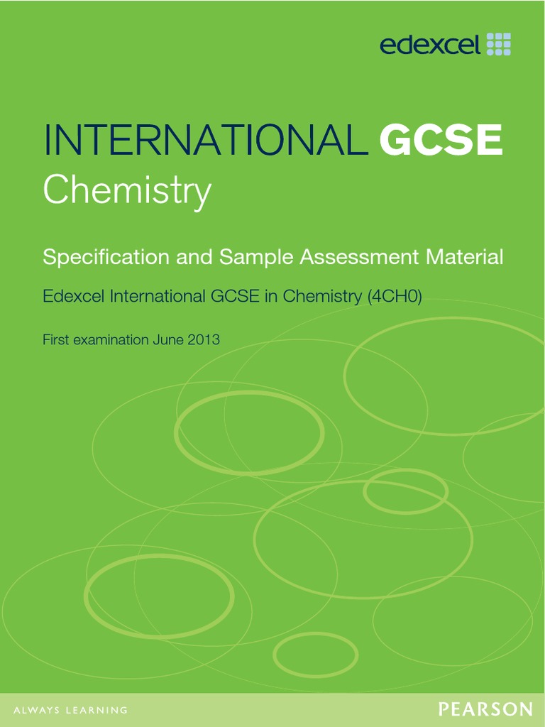 Specification and Sample Assessment Material: Edexcel International ...