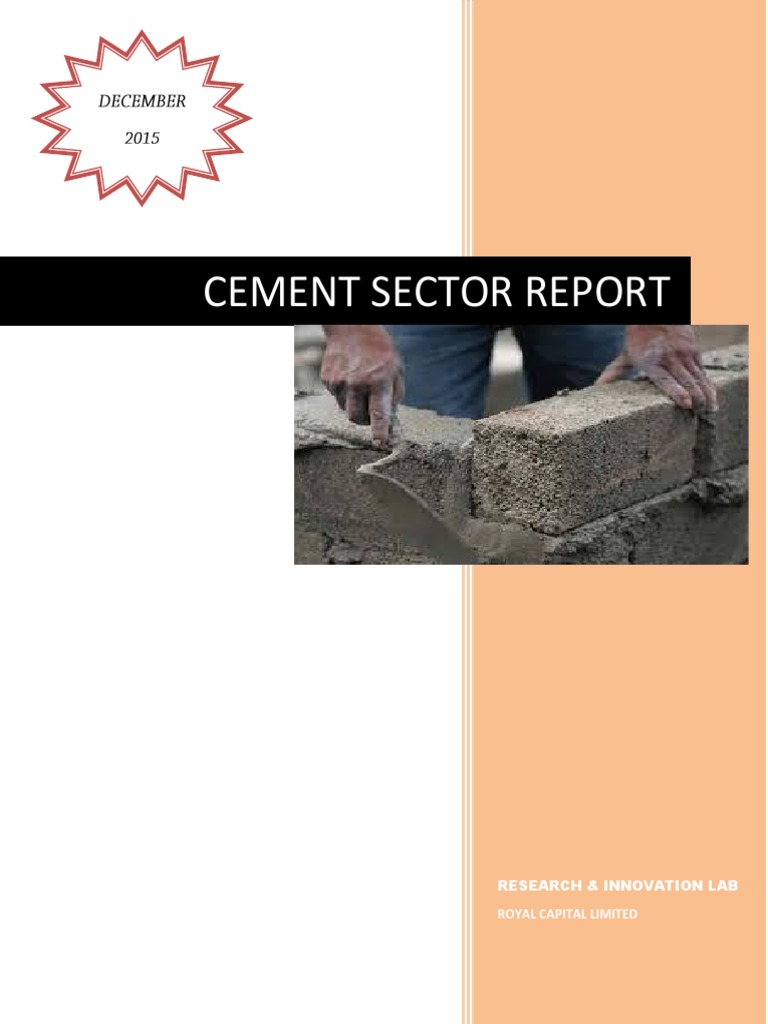 Cement Sector Report PDF | PDF | Bangladesh | Cement
