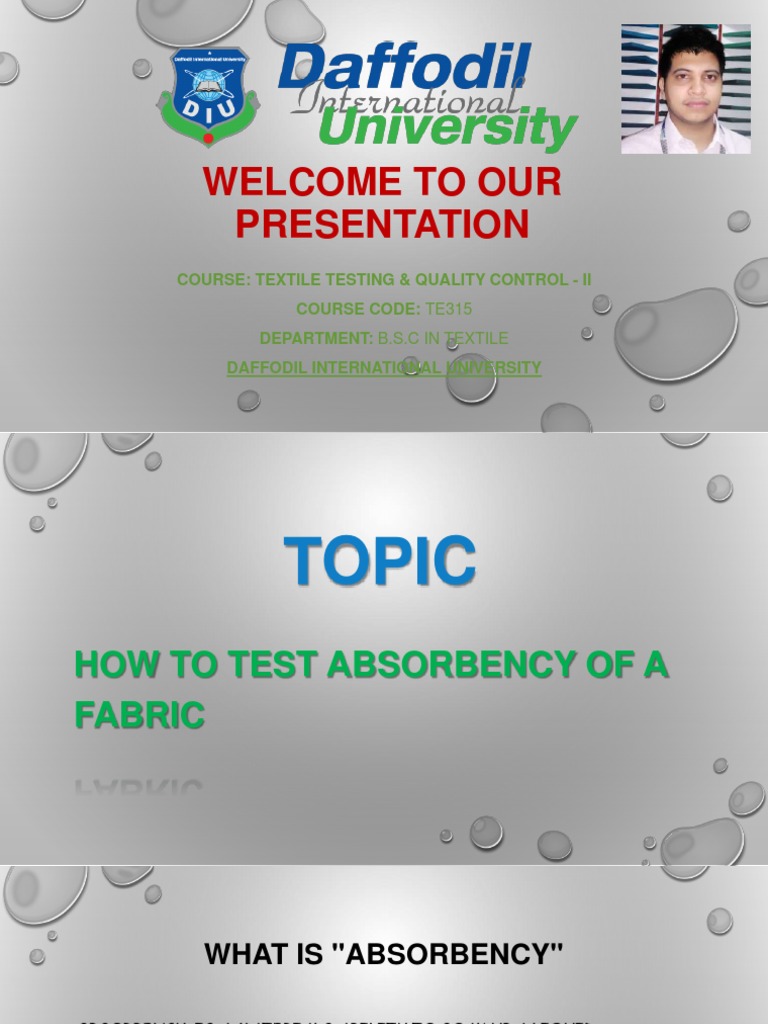 Absorbency Test | PDF | Nylon | Glasses