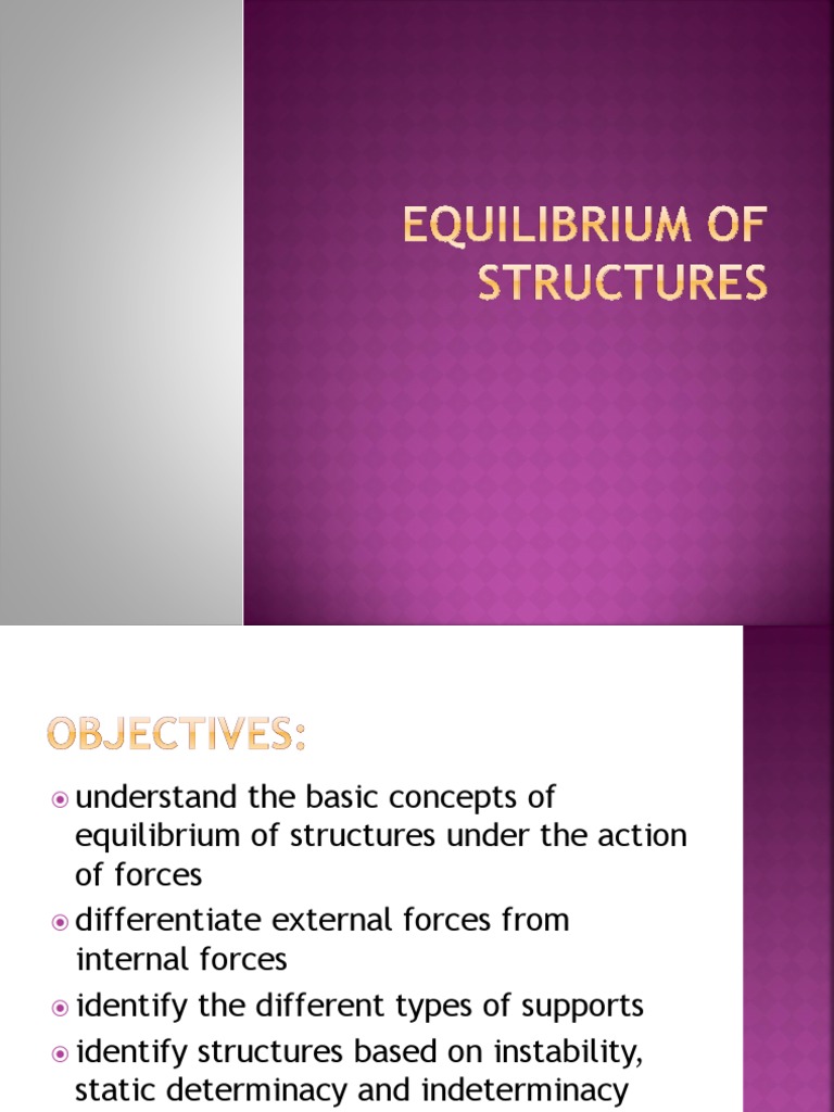 Structural Equilibrium Basics | PDF | Force | Mechanics