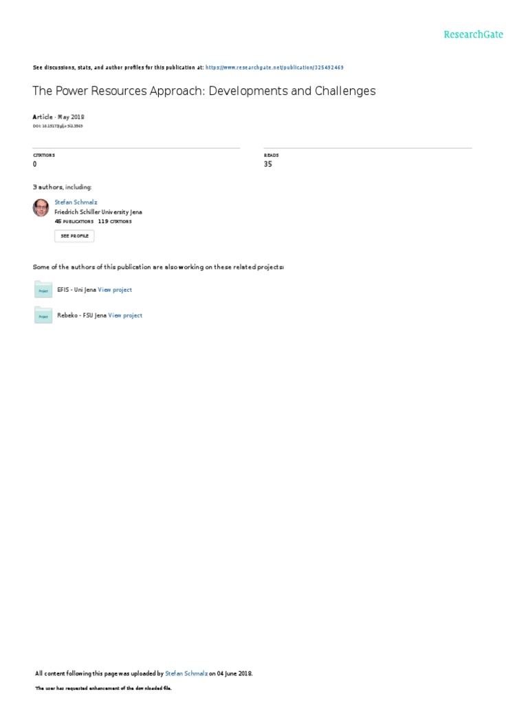 Power Resources Approach Overview | PDF | Trade Union | Strike Action