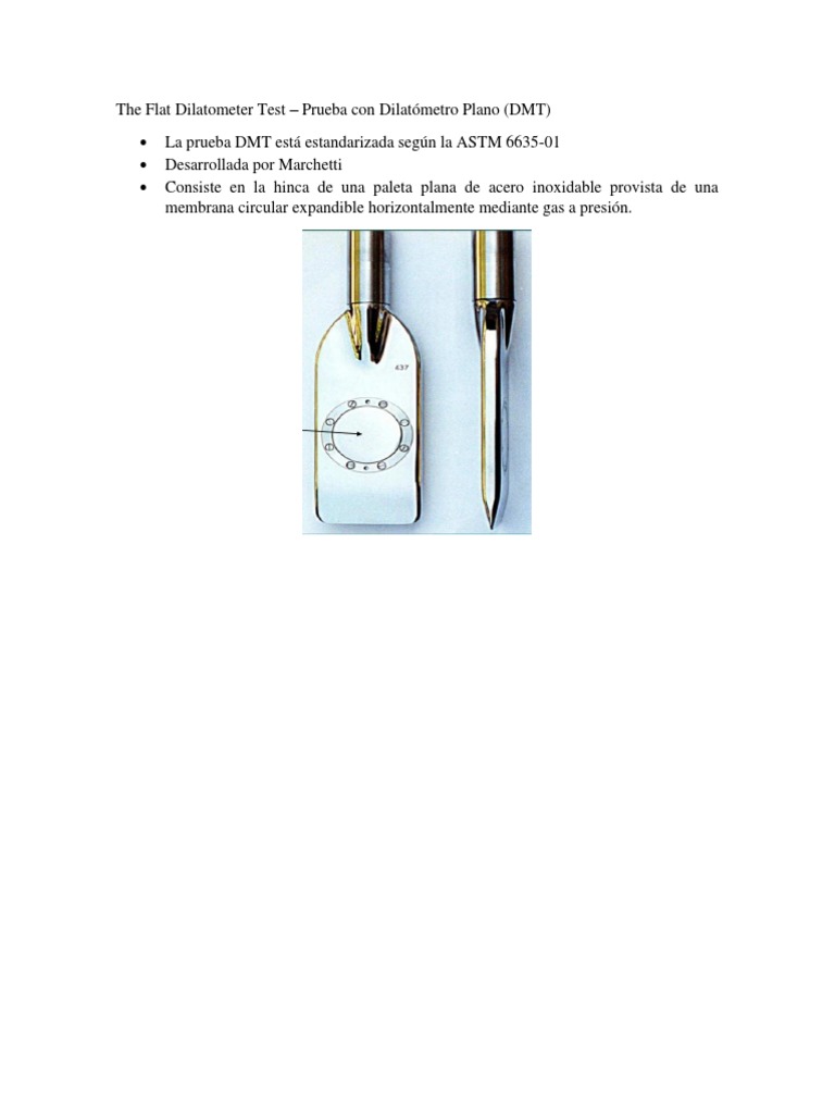 The Flat Dilatometer Test | PDF