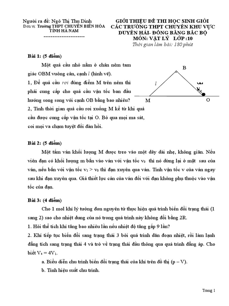 Ly 10 de + Dap An | PDF