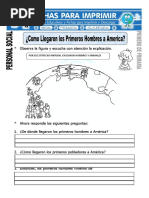 Poblamiento de América para Cuarto Grado de Primaria | PDF | Viajes y ...