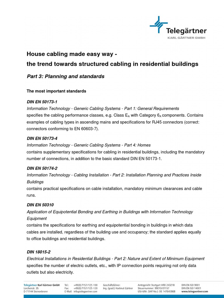 House Cabling Made Easy Way - The Trend Towards Structured Cabling in ...