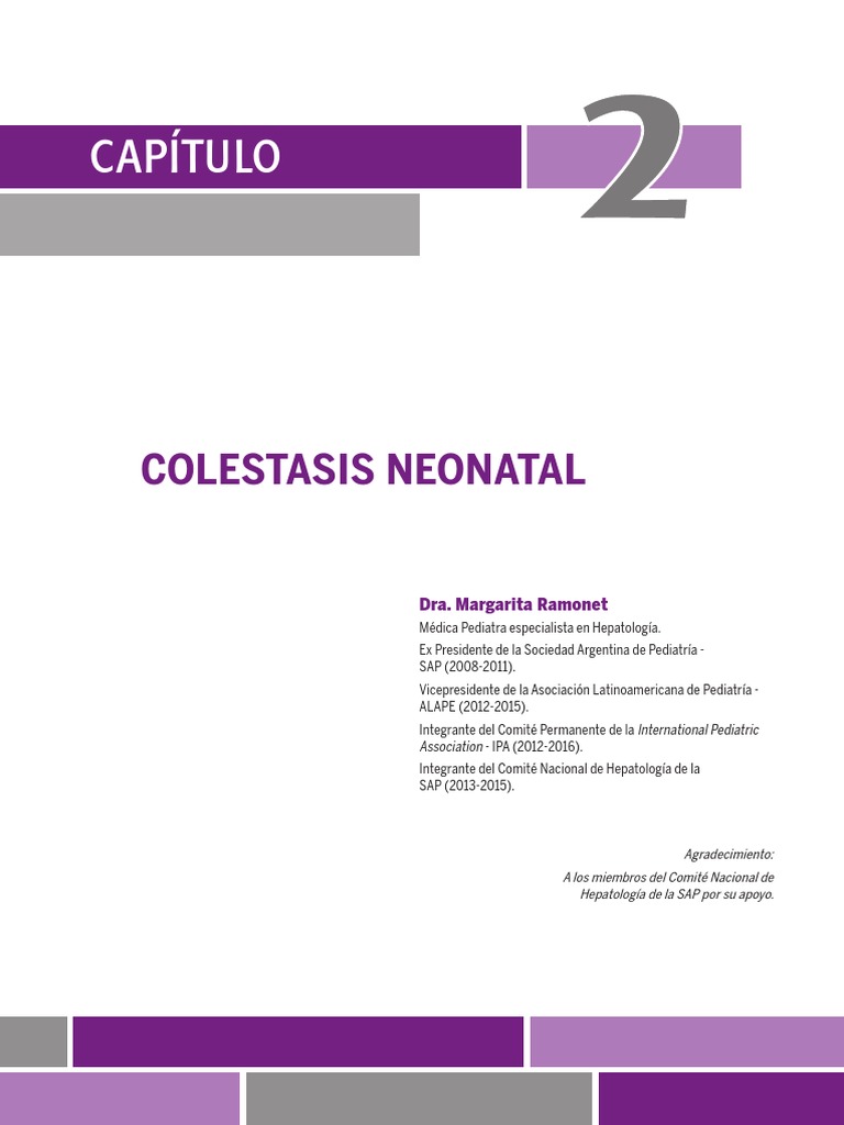 PRONAP - Colestasis Neonatal | PDF | Cirrosis | Hígado