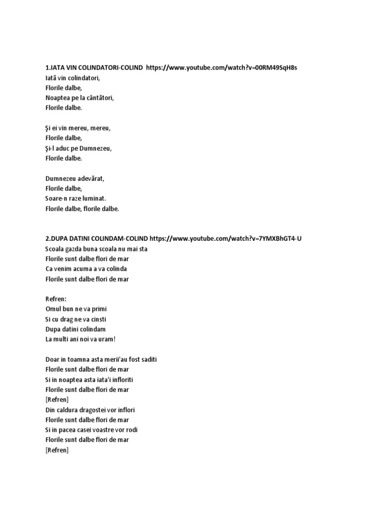 Iata Vin Colindatori | PDF