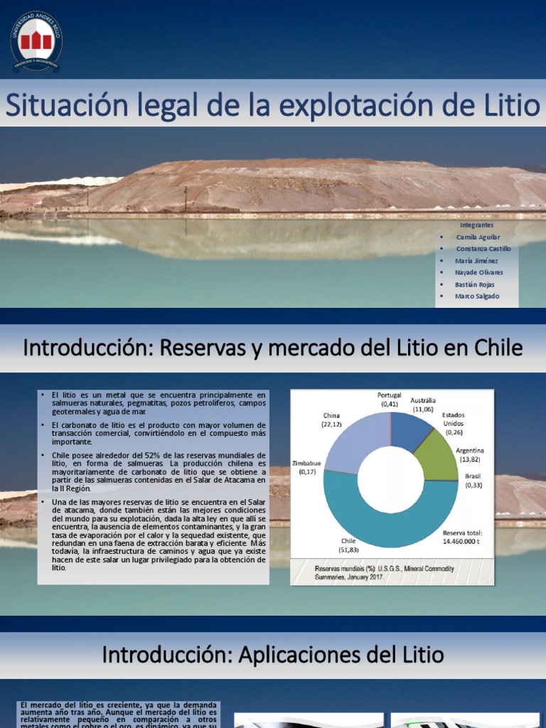 Situación legal del litio en Chile | PDF | Litio | Minería