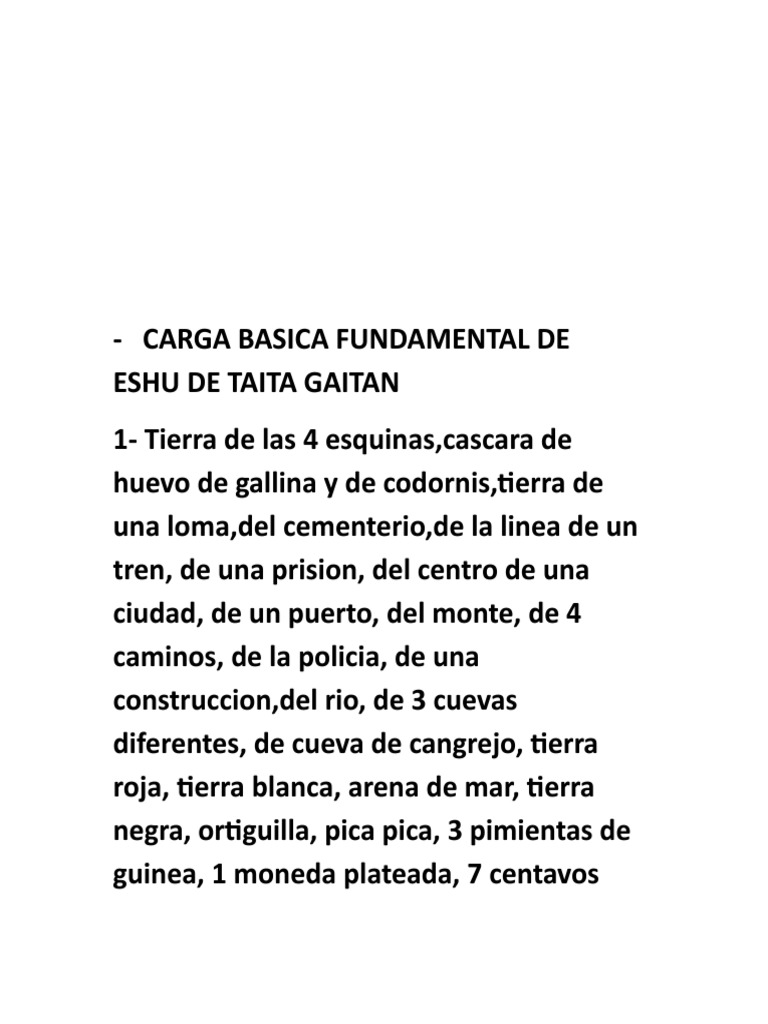Carga Fundamental de Eshus de Tata Gaitan | PDF | Naturaleza