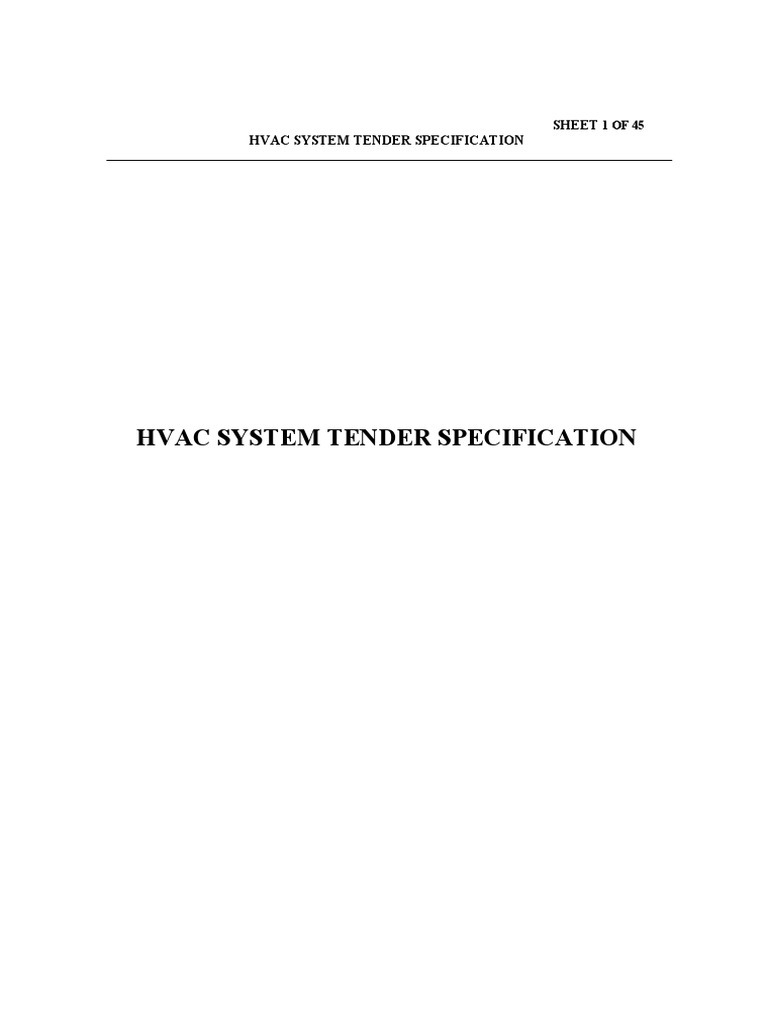 List of HVAC Specifications PDF | PDF | Duct (Flow) | Sheet Metal