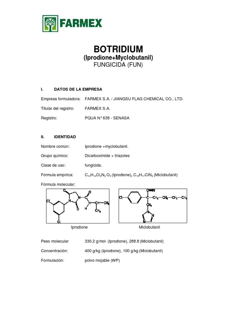 Botridium | PDF | Química | Ciencias fisicas