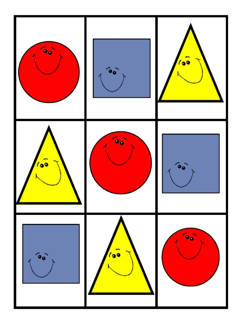 Loteria de Figuras Geometricas | PDF