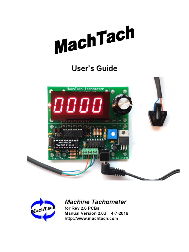 User's Guide: Machine Tachometer | PDF | Electrical Connector | Printed ...