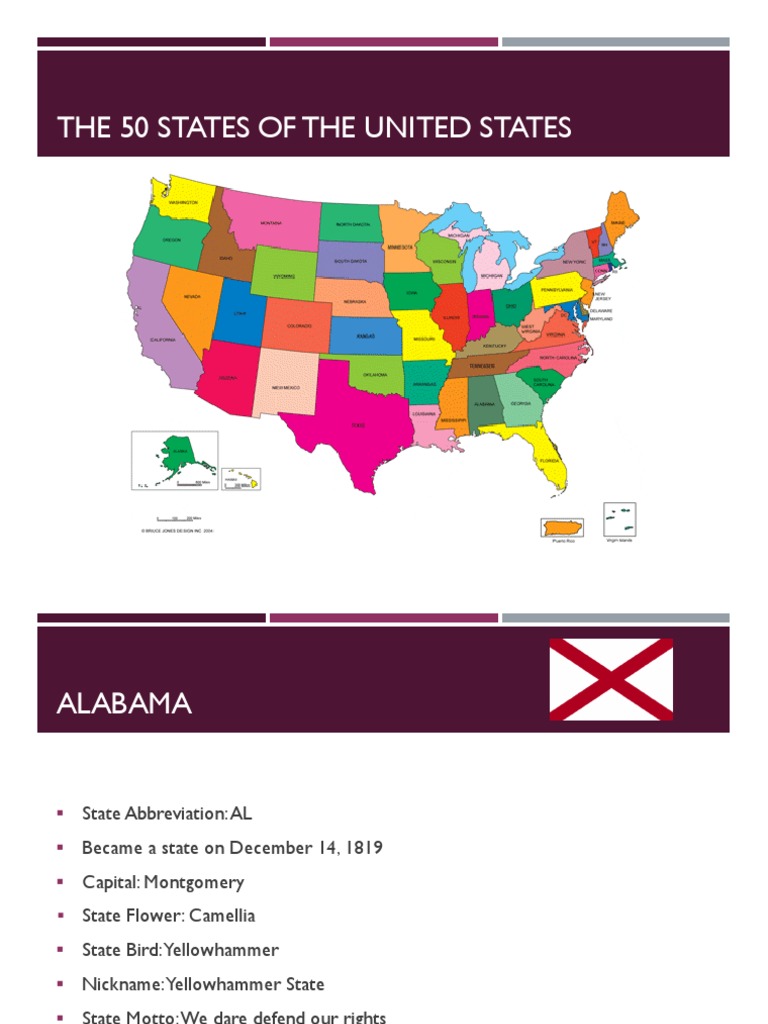 The 50 States of The United States | PDF | Nature
