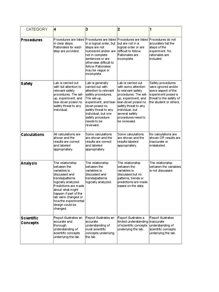 Assessment Rubric | PDF | Prediction | Understanding