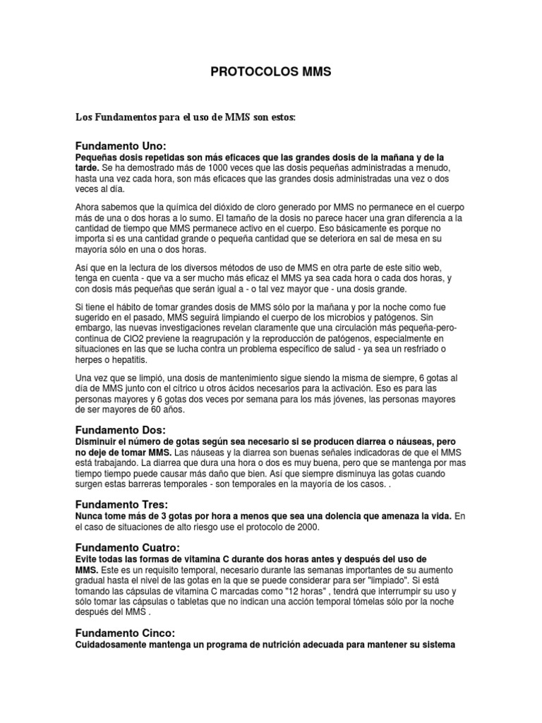 Protocolos Mms | Descargar gratis PDF | Cloro | Piscina