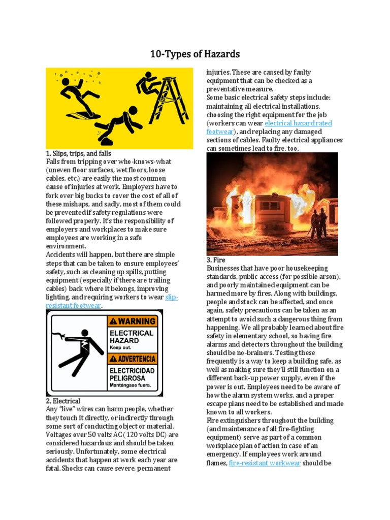 10 Types of Hazards | PDF | Occupational Safety And Health | Asbestos