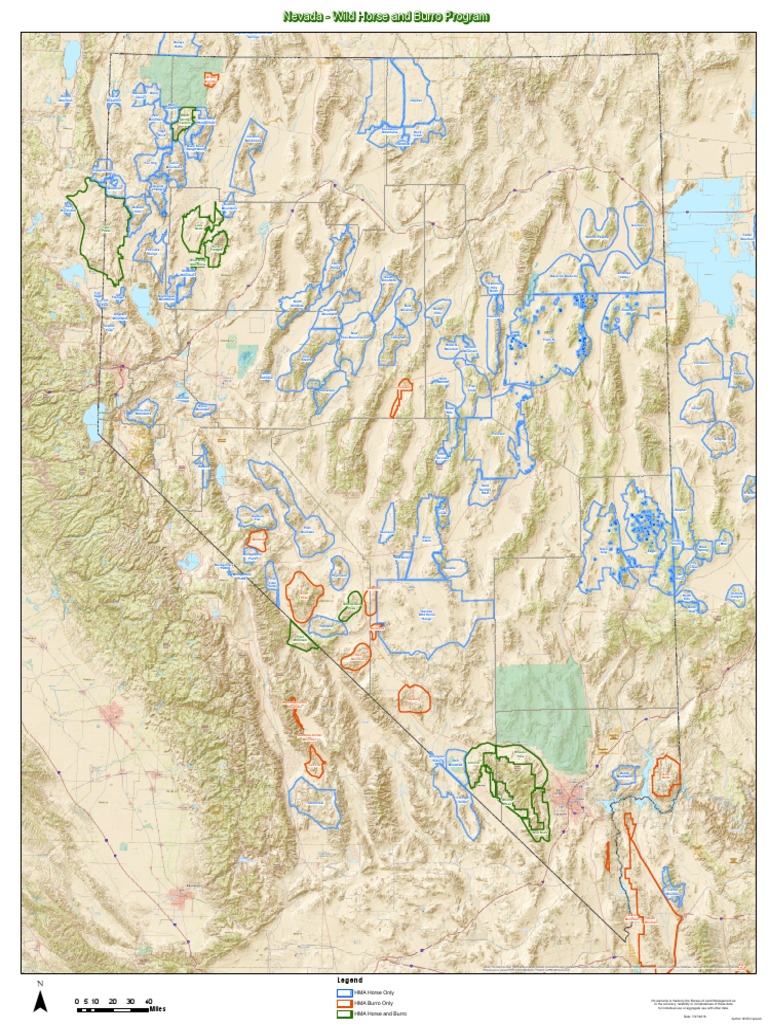 Nevada Wild Horse Management Areas Map | PDF
