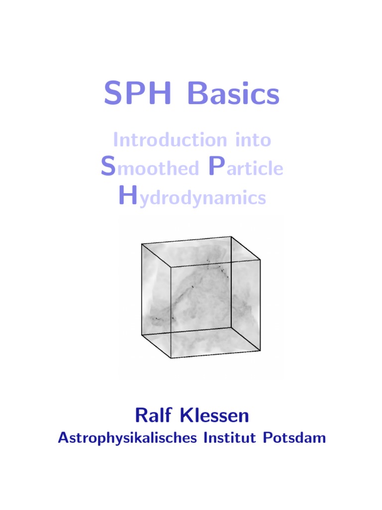SPH Lecture | PDF | Continuum Mechanics | Fluid Dynamics