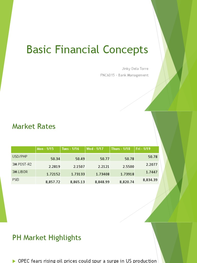 Basic Financial Concepts - Final | PDF | Yield (Finance) | Interest
