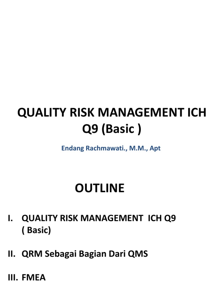 M05-Basic QRM Ich q9 | PDF