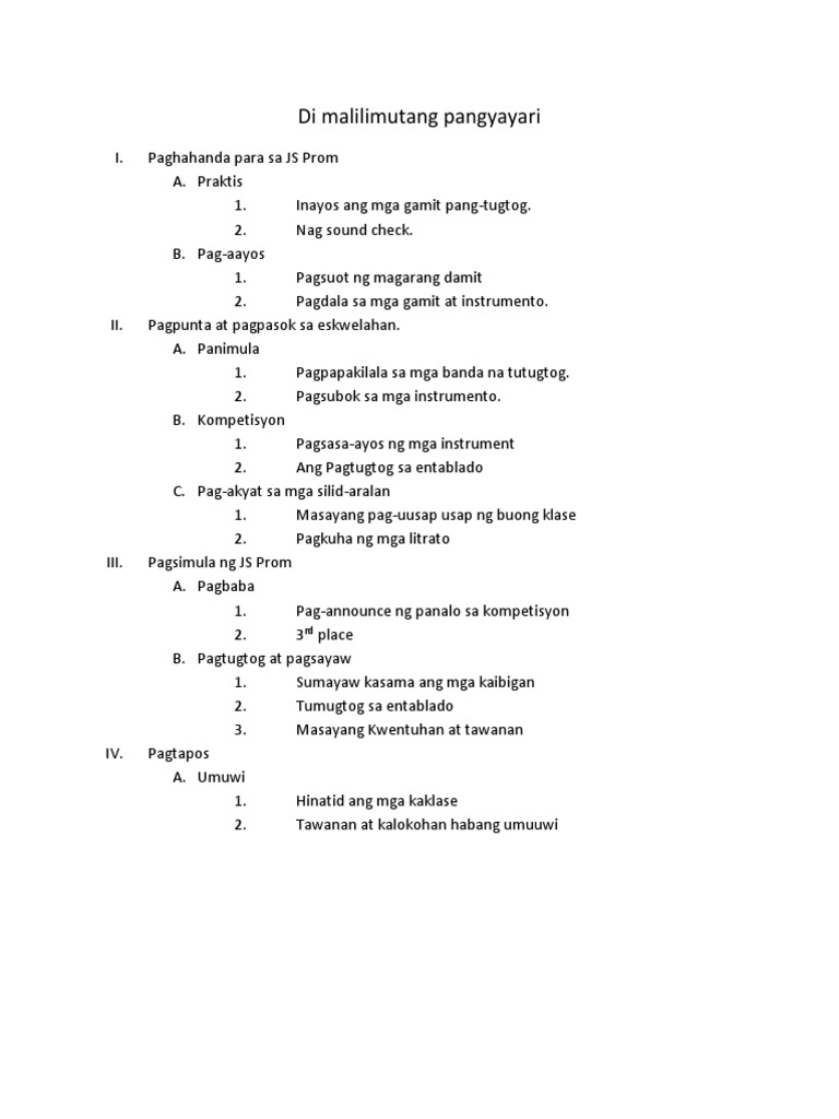 Balangkas | PDF