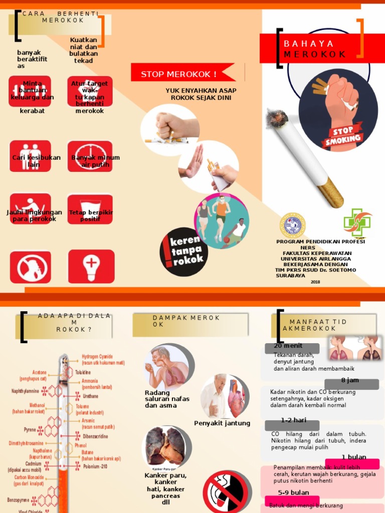 Leaflet Merak Bahaya Merokok | PDF