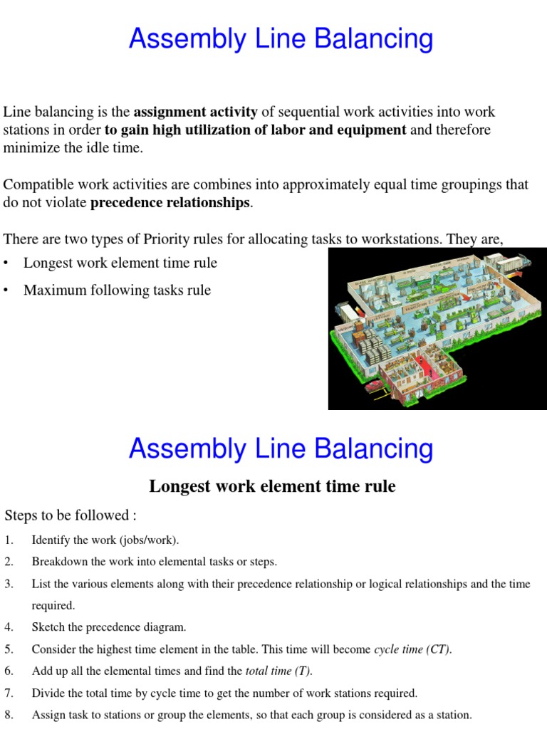 Chapter 8 - Assembly Line Balancing | PDF | Applied Mathematics ...