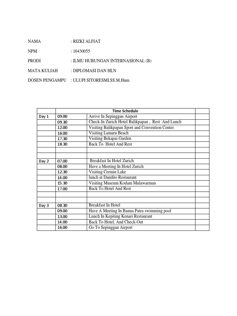 Schedule | PDF