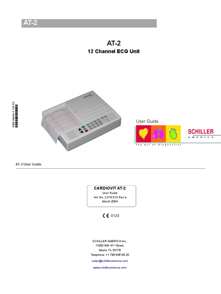 Schiller AT-2 ECG - User Manual PDF | PDF | Electromagnetic ...