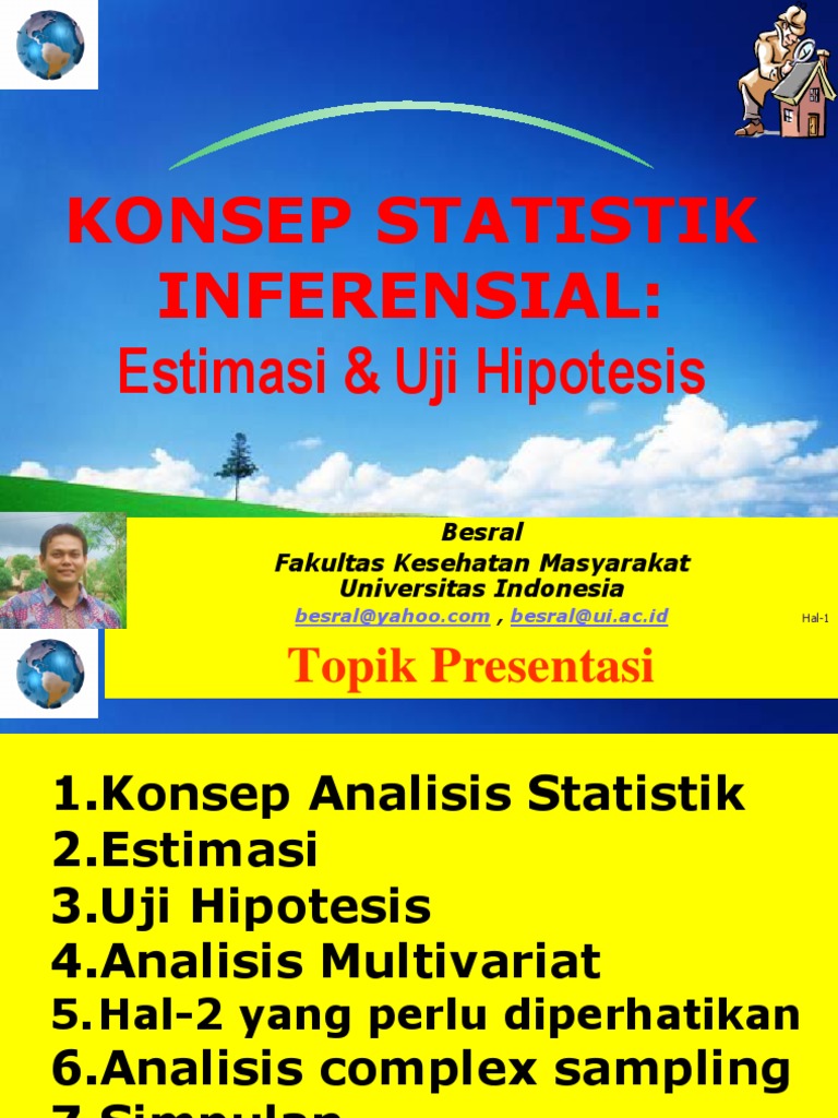 10.konsep Statistik Inferensial (Estimasi + Uji Hipotesis) | PDF