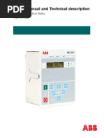 REF 601 RELAY Manual | PDF | Power Supply | User Interface