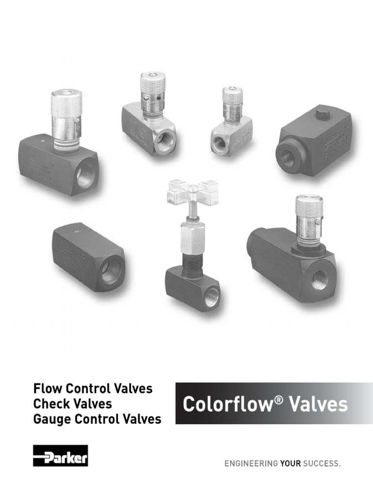 Colorflow Valves: Flow Control Valves Check Valves Gauge Control Valves ...