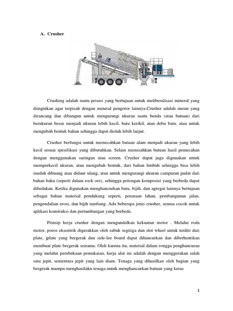 Crusher, Cooling Tower, Crystallizer | PDF
