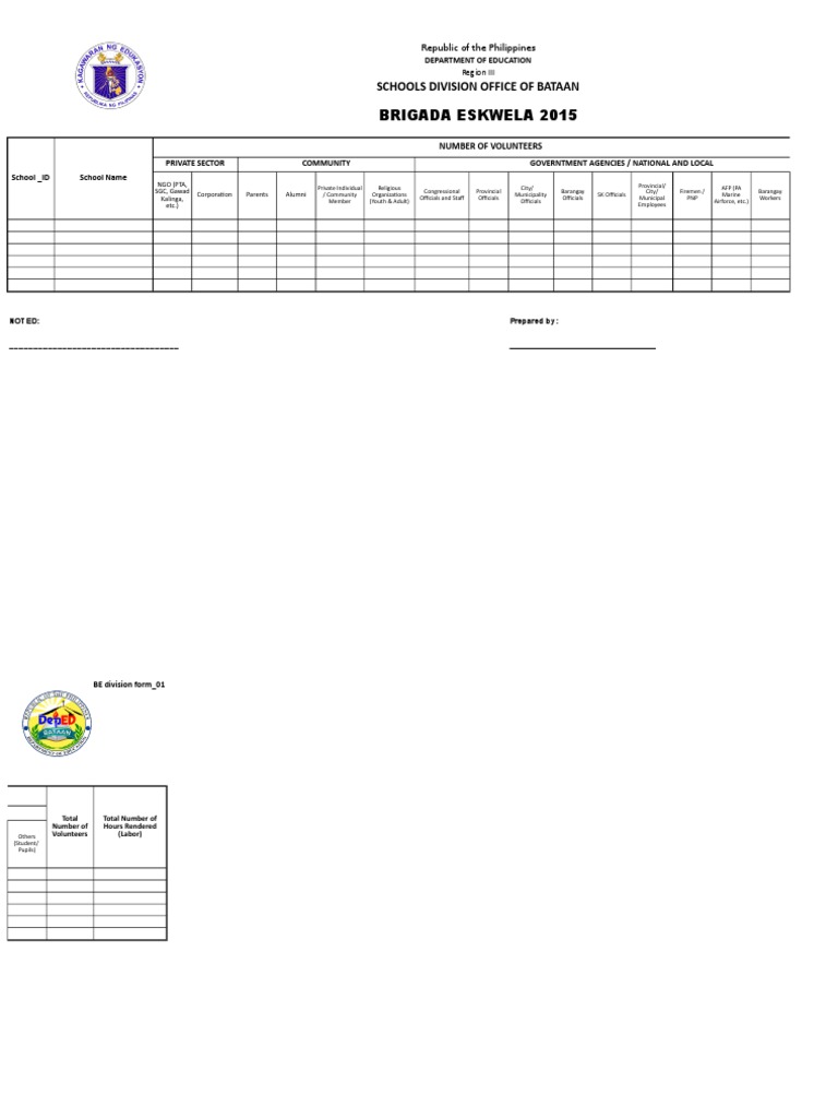 Be Form 1 and 1.1 | PDF