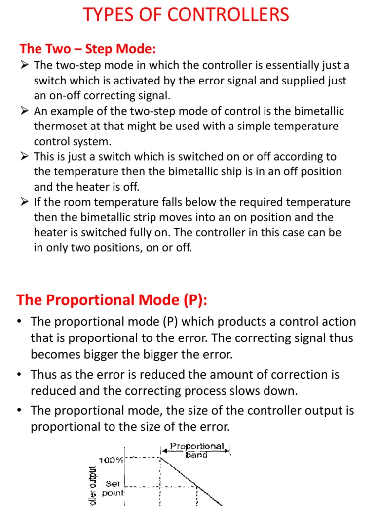 Types of Controllers | PDF | Control Theory | Control System