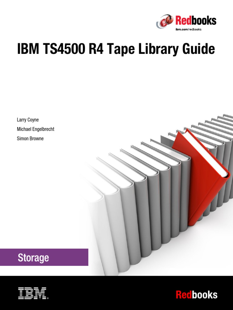 IBM TS4500 R4 Tape Library Guide: Books | PDF | Computer Hardware ...