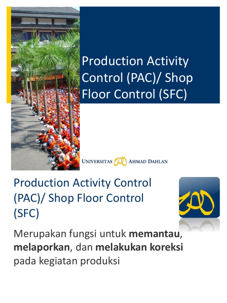 4a Production Activity Control Pac 1 Pdf