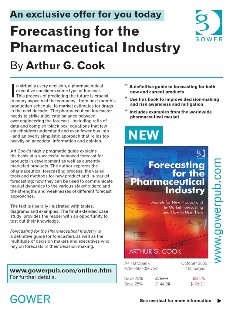 Forecasting Pharma Ind Book Brochure | PDF | Forecasting ...