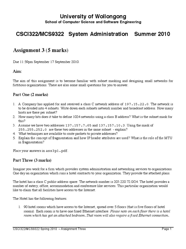 Assignment 3 | PDF | Network Switch | Computer Network