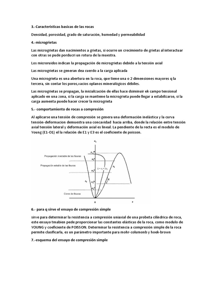 Rocas!! | PDF | El módulo de Young | Elasticidad (Física)