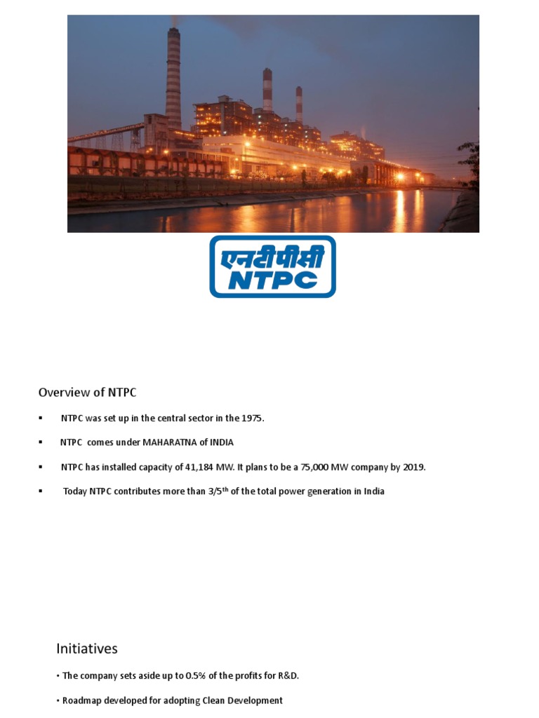 NTPC | PDF | Electric Power | Power (Physics)