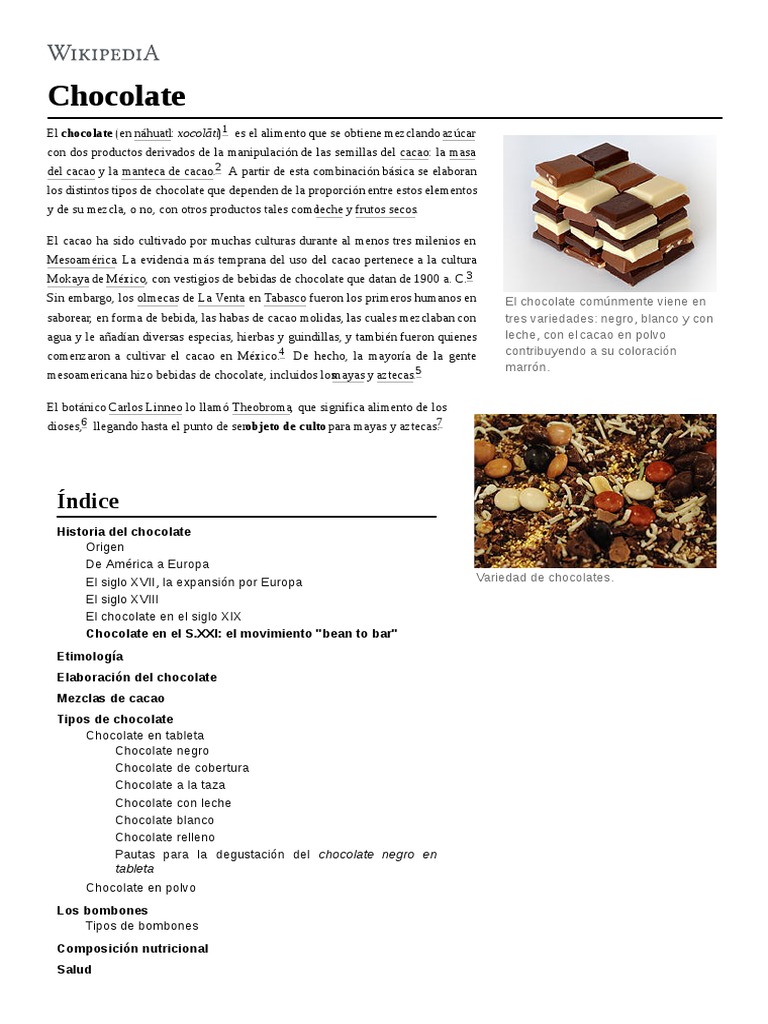 Chocolate | PDF | Chocolate | Theobroma