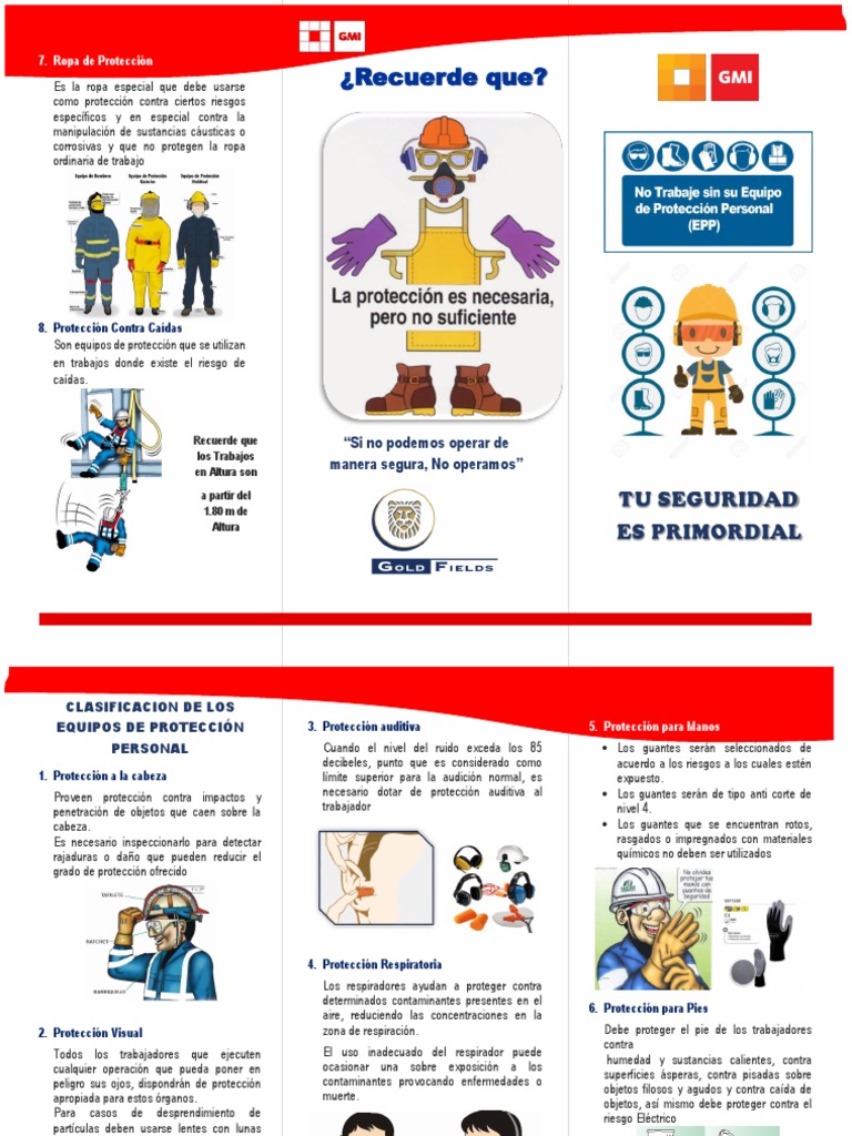 Triptico EPP | PDF | Contaminación | Naturaleza