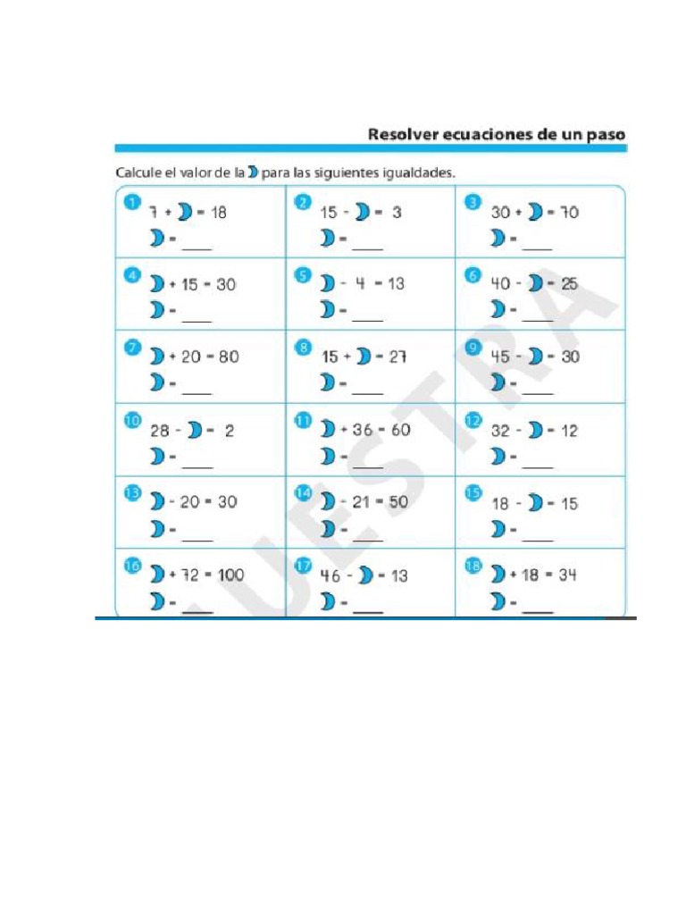 Ecuaciones de Un Paso | PDF