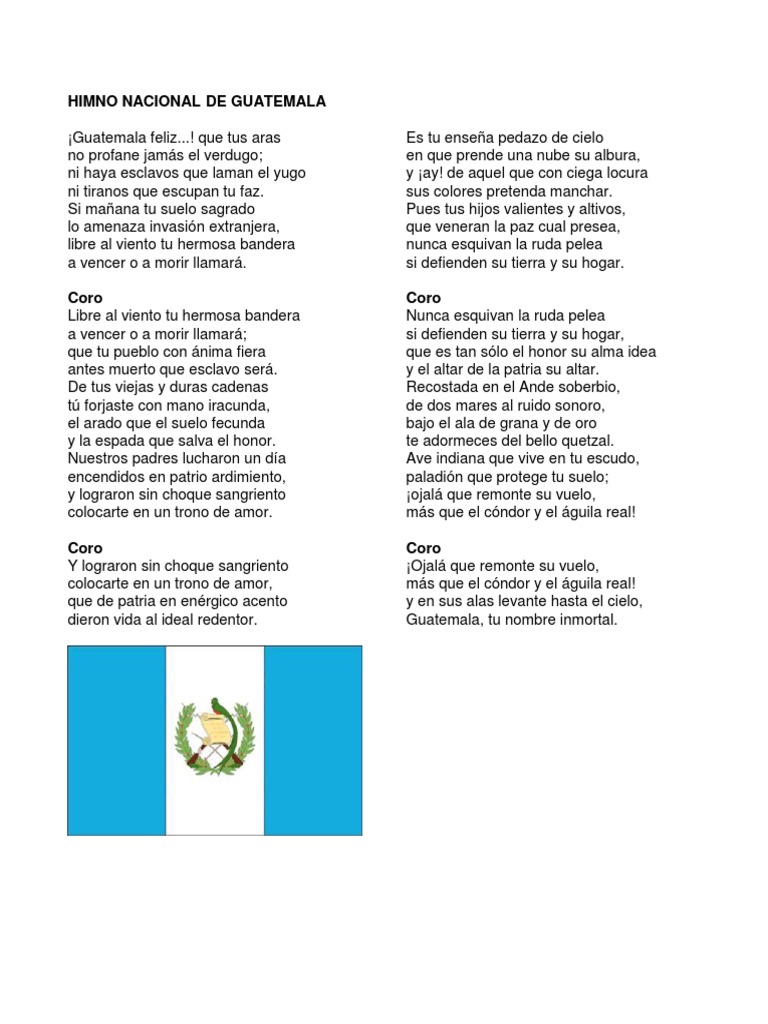 Himnos Nacionales de Centroamerica | PDF | Himnos | Canciones patrióticas