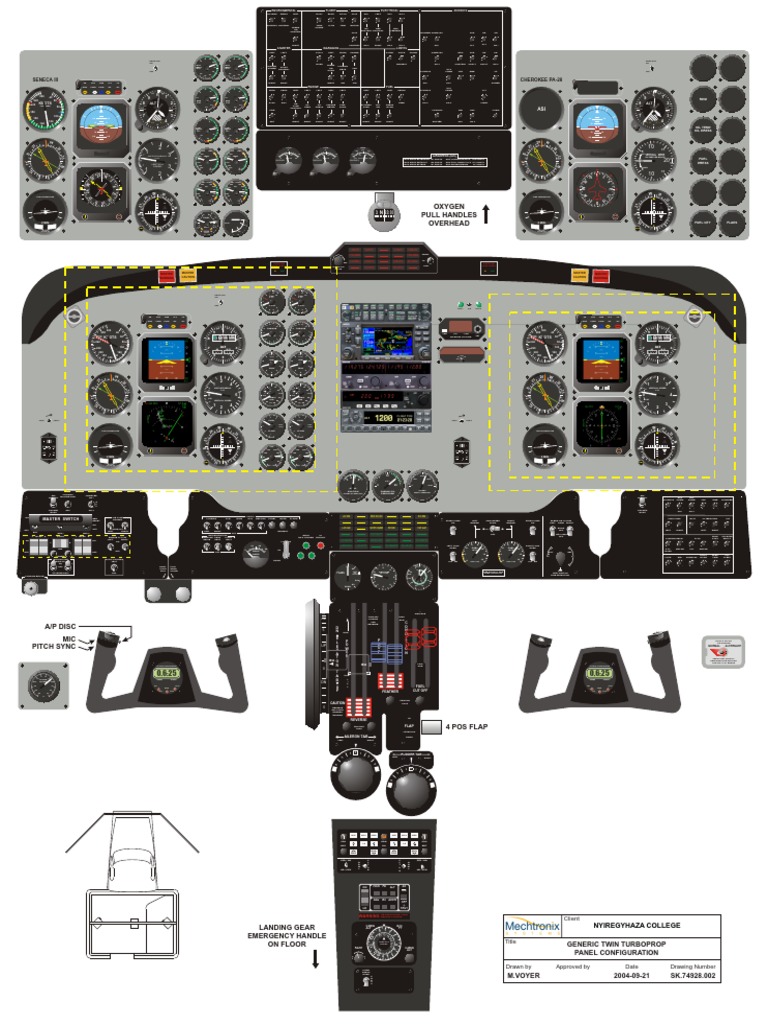 KingAir200 Cockpit Layout | PDF | Aerospace | Aeronautics
